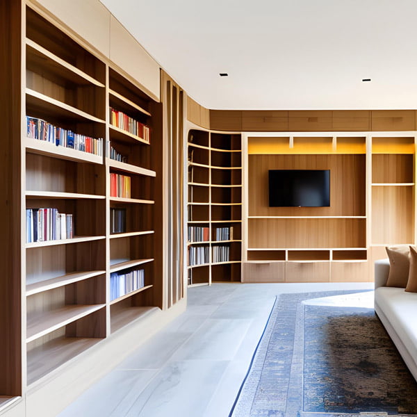 Order Custom made Built-in Bookshelves in Dubai UAE