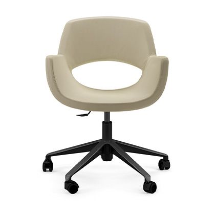 High back Egg shaped office chair on wheels in Dubai UAE