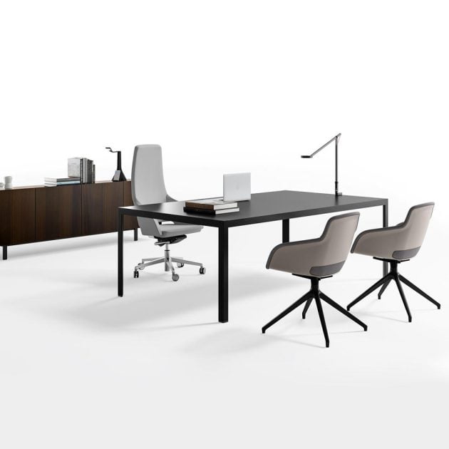 Modern minimalist conference meeting table in Dubai