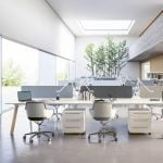 Modern operational office workstation desk in Dubai UAE