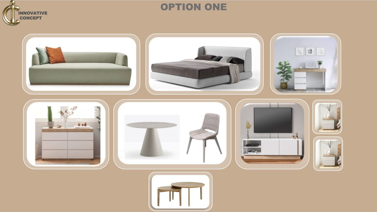 Studio apartment furniture package - IC Furnishing
