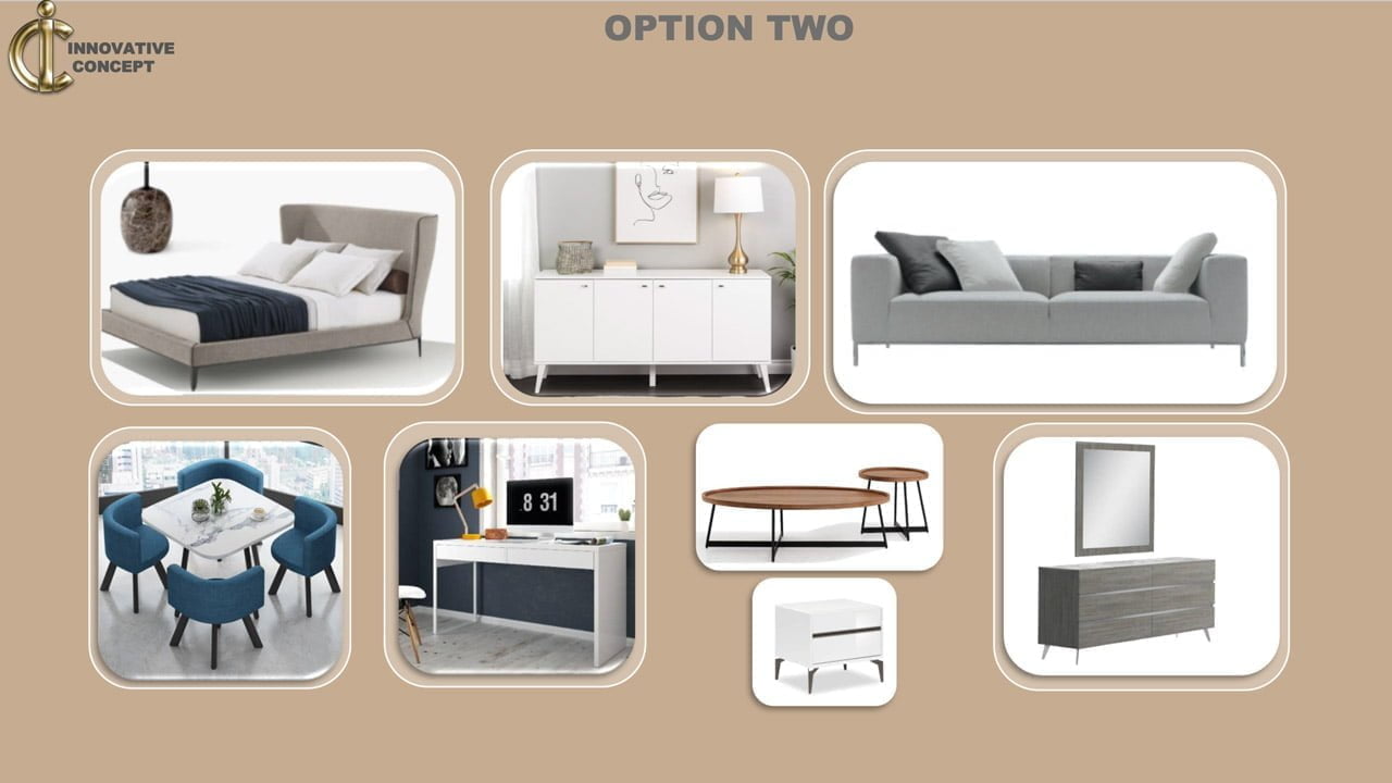 Studio apartment furniture package - IC Furnishing
