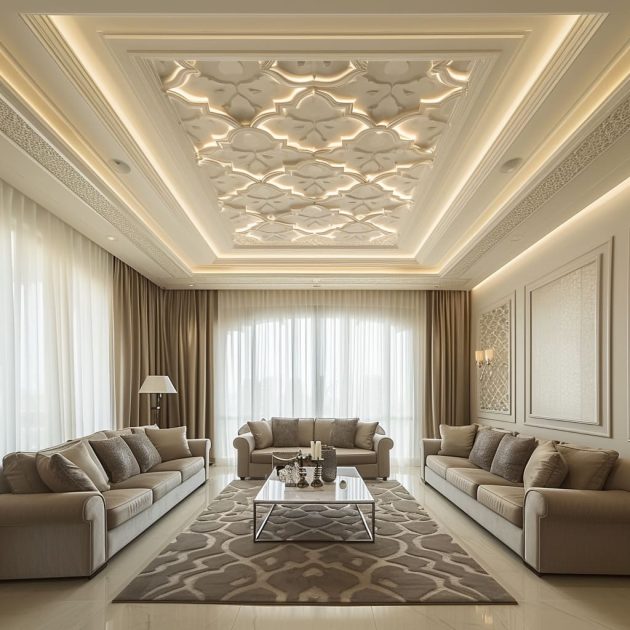 Modern Arabic Majlis Interior Design in Dubai UAE | ICF