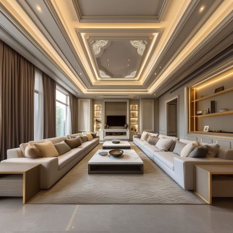 Modern Arabic Majlis Interior Design in Dubai UAE | ICF